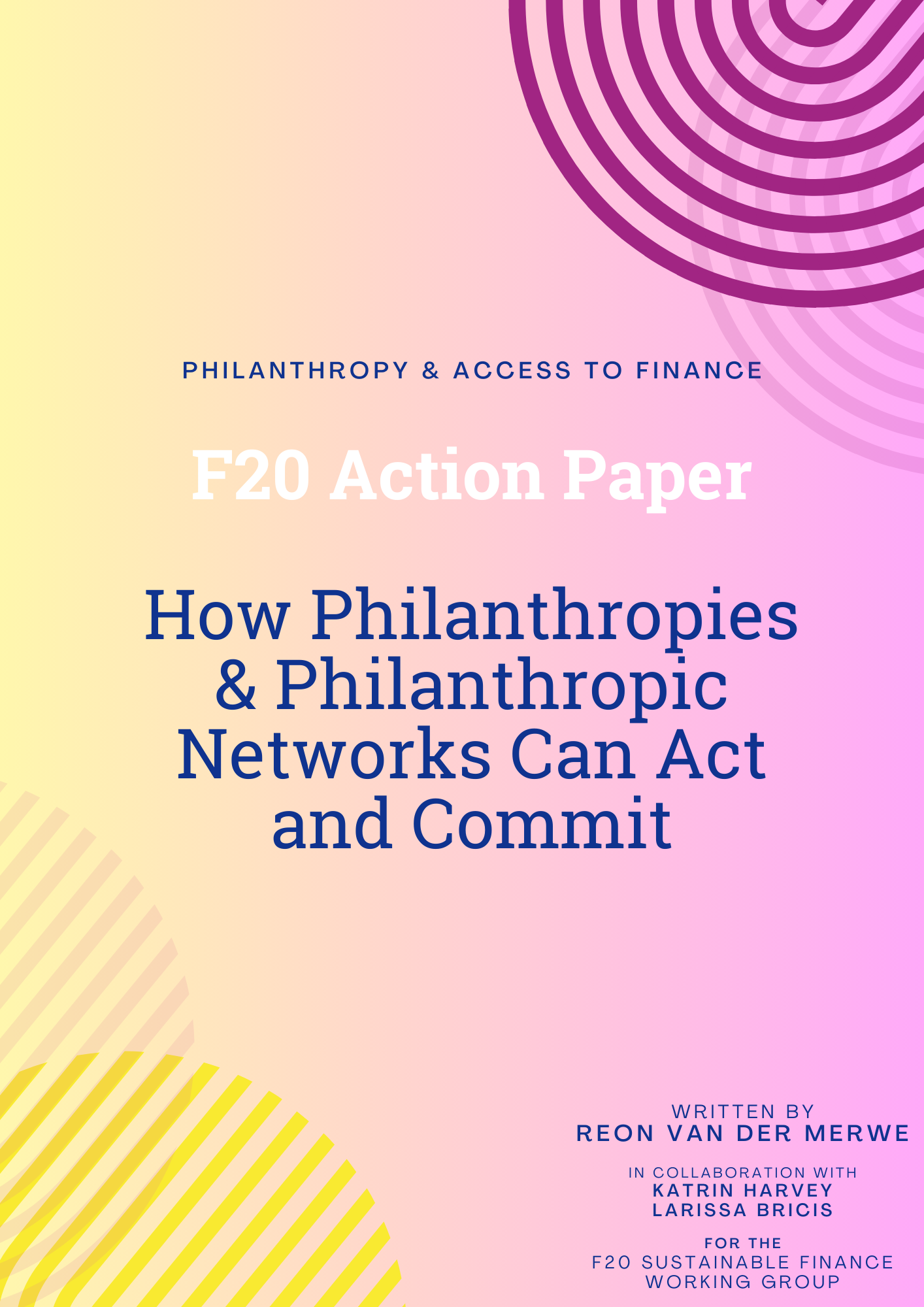 F20 Action Paper: How Philanthropies & Philanthropic Networks Can Act ...