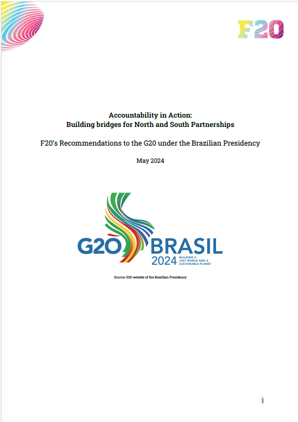 F20 Recommendations for Action to the G20 under the Brazilian ...